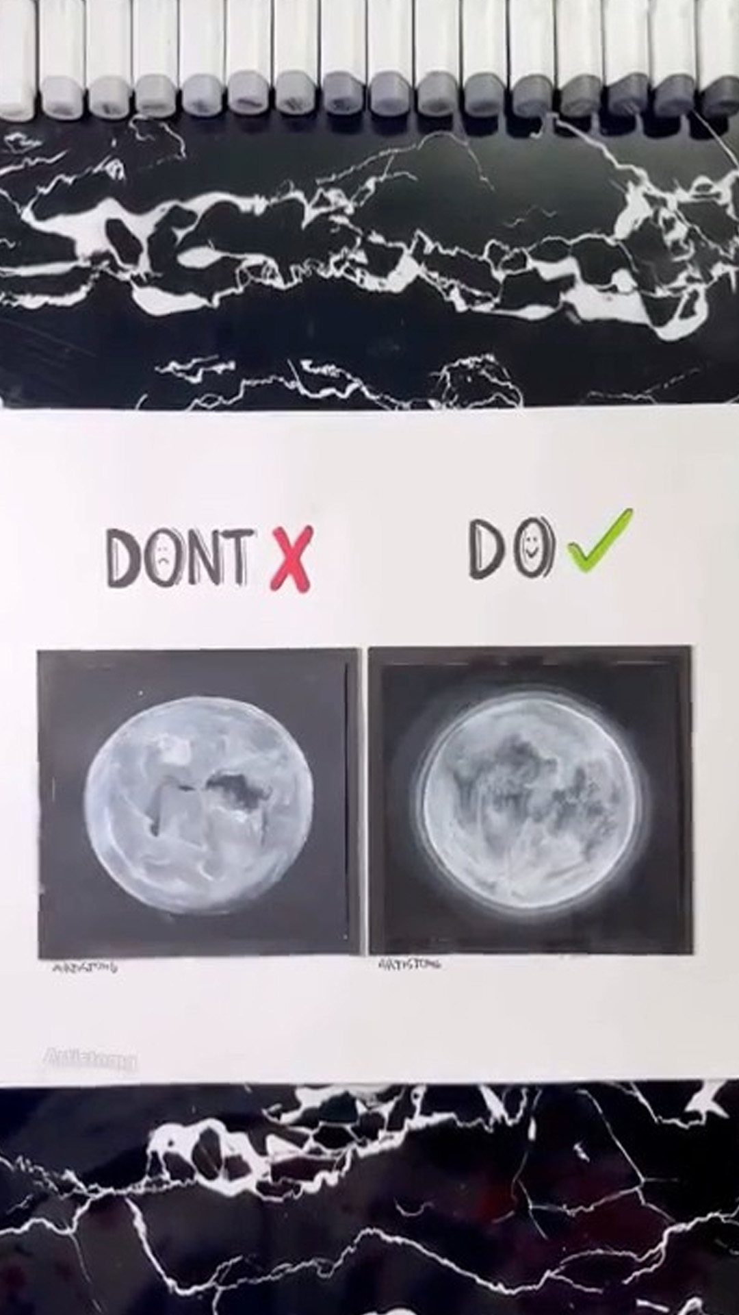 How realistic can a full moon painting get?