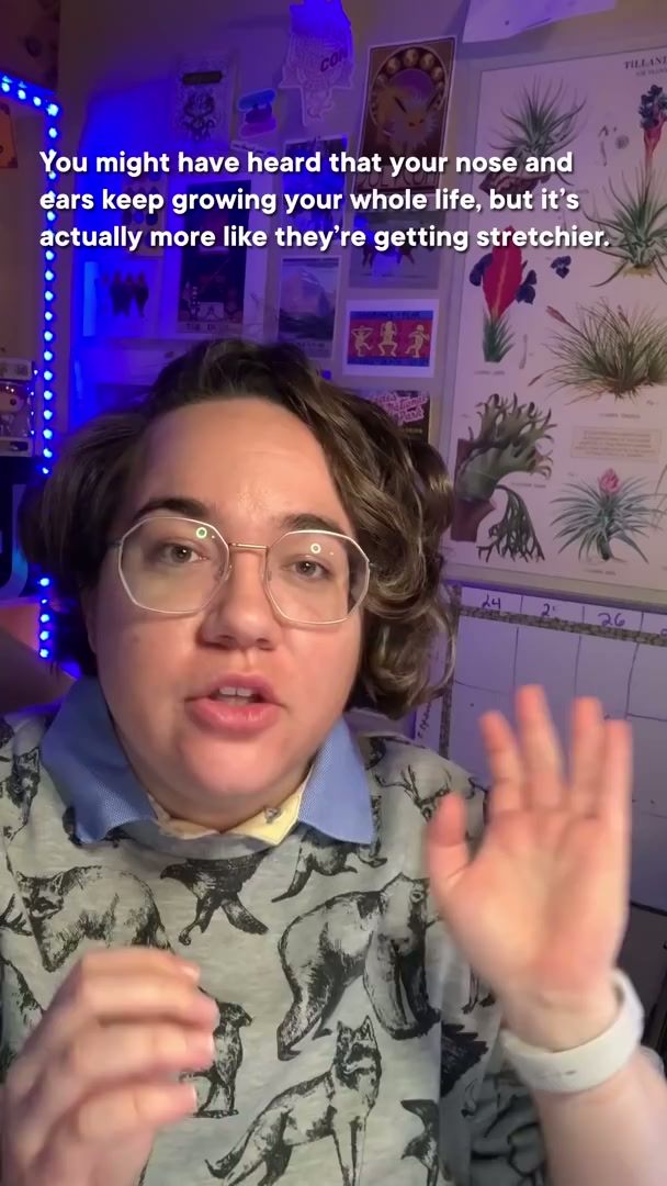 Do your nose and ears keep growing as you age? #shorts #science