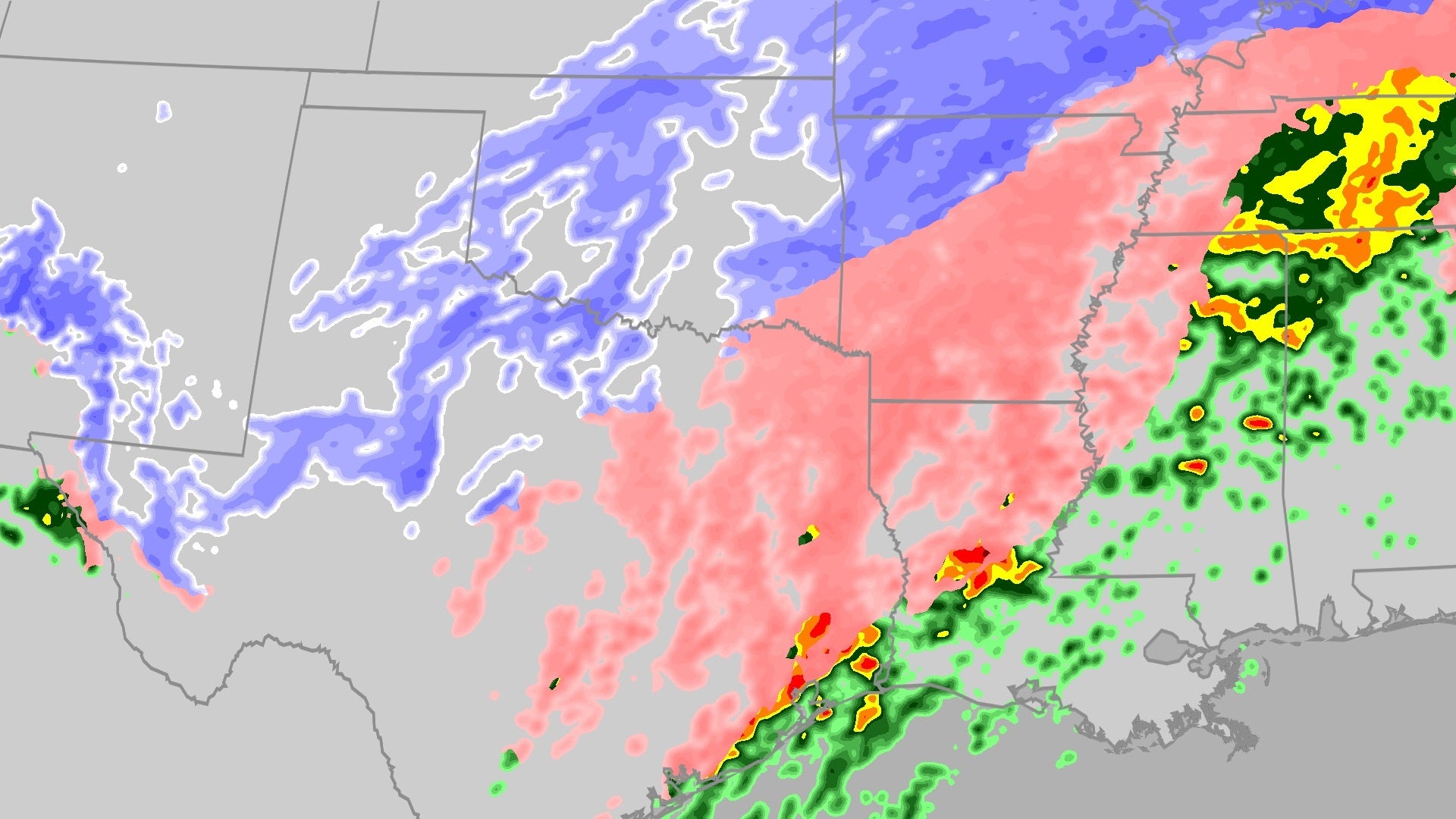 Deep South experiencing snow, dangerous ice accumulation