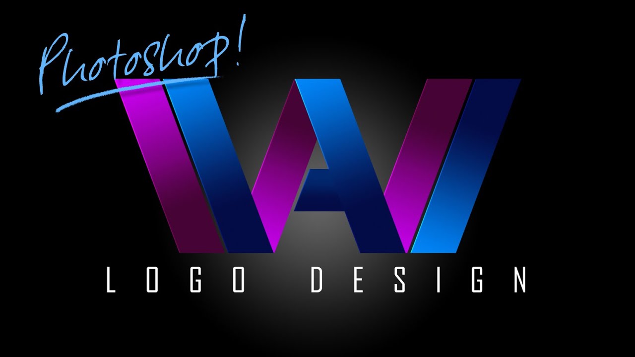 Photoshop: How to create a simple, but powerful logo design from scratch