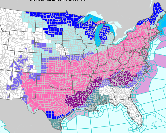 'Crippling' winter storm carries ice, snow. See latest forecast maps