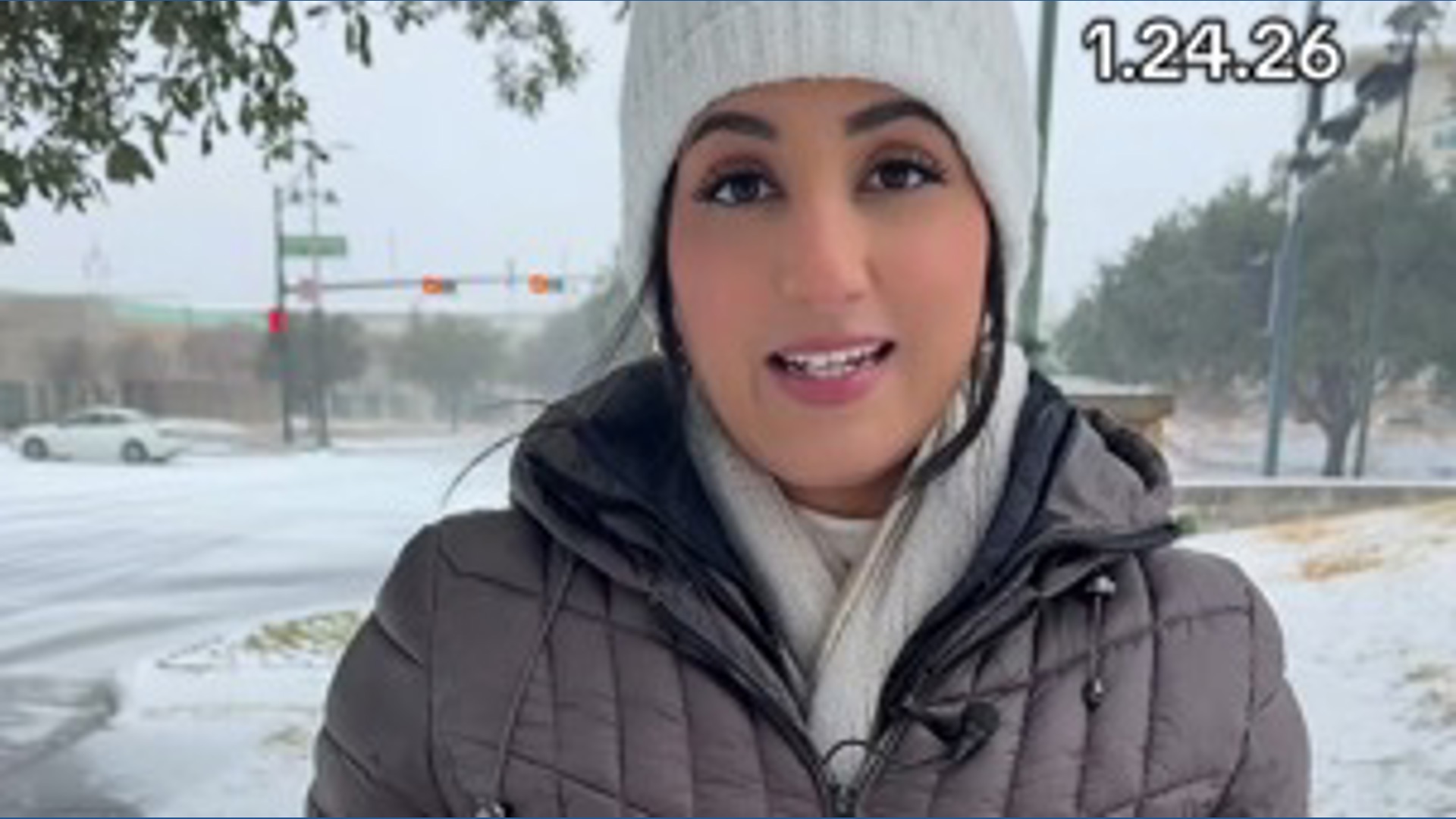 Collin County roadways coated in sleet