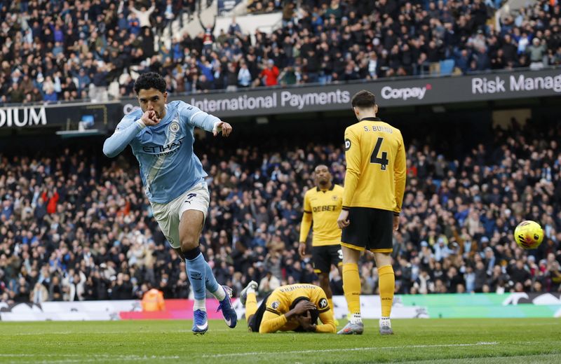 Soccer-Marmoush and Semenyo score in City's first league win in nearly ...