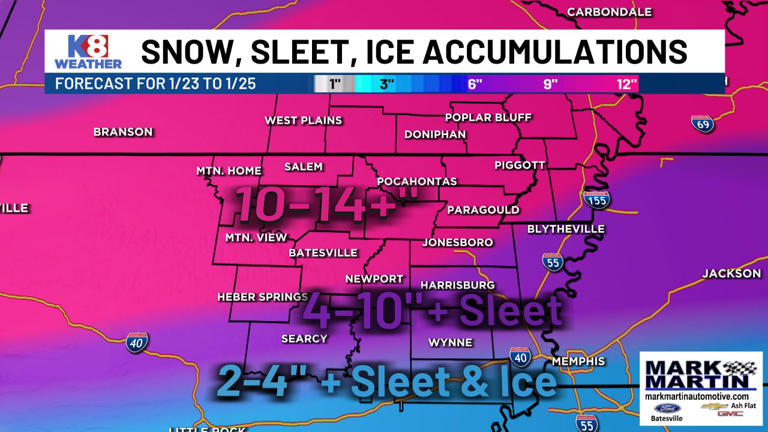 First alert: Winter storm brings sleet, snow, brutal cold to Region 8