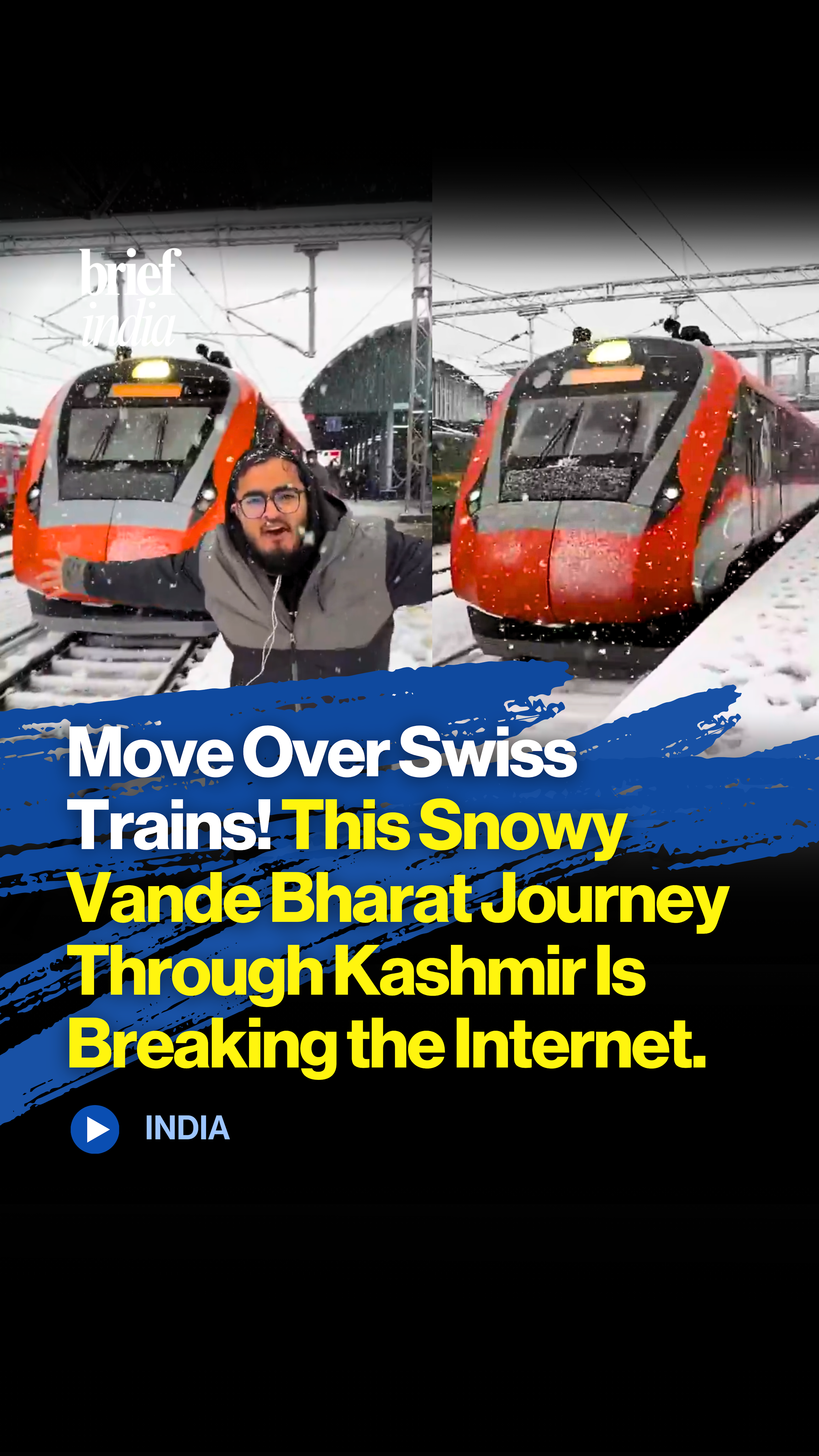 Viral Vande Bharat snow journey from Katra to Srinagar amazes social media