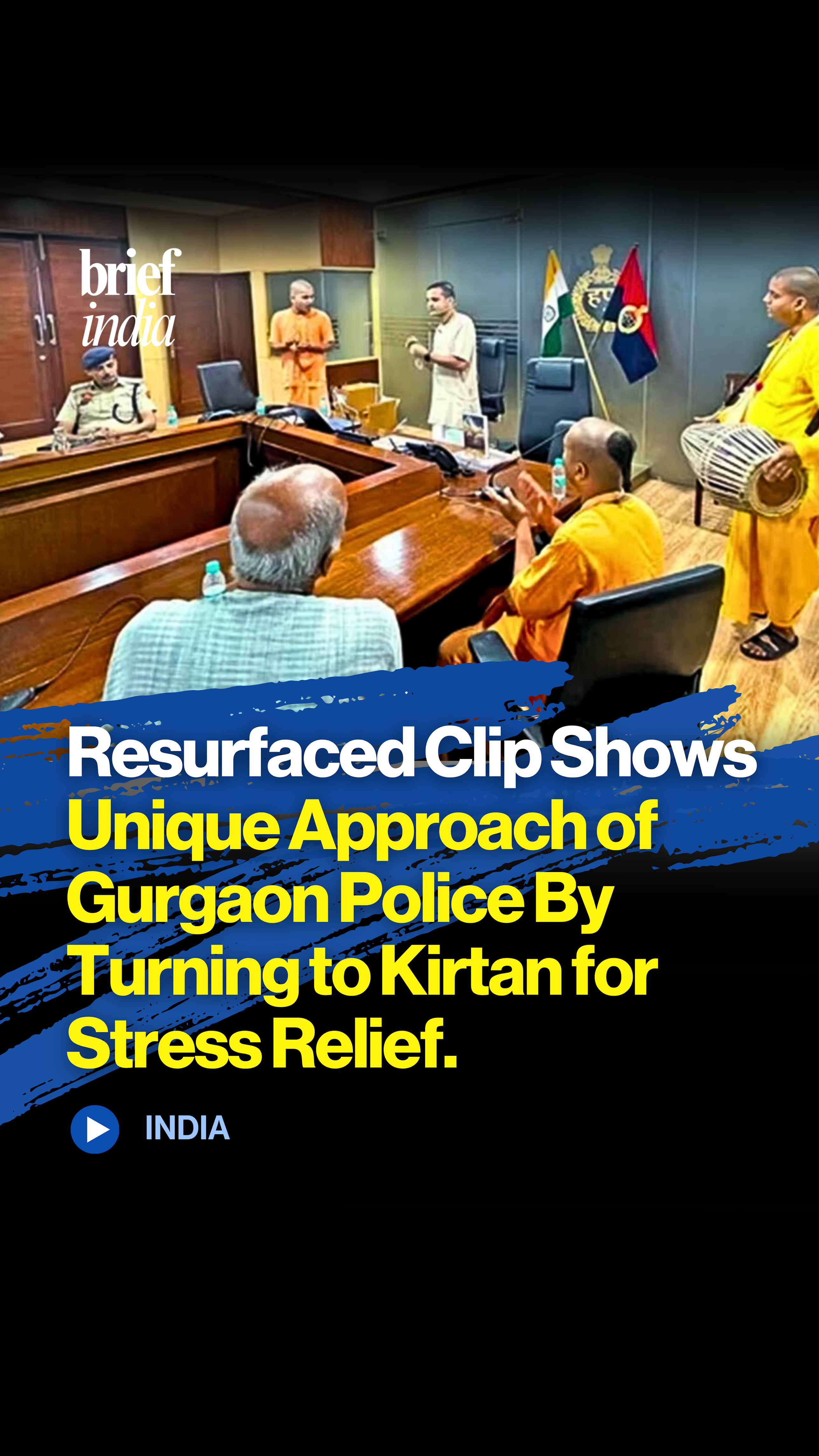 Resurfaced video of Gurgaon Police’s Harinam Kirtan goes viral, sparks ...