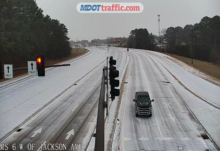 Icy roads in Mississippi lead to closures and travel warnings
