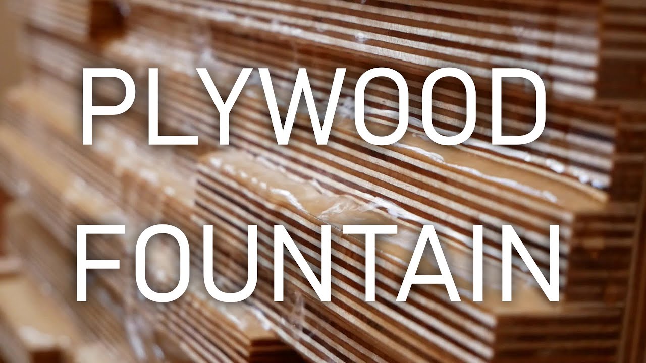 Making a plywood fountain // DIY water feature