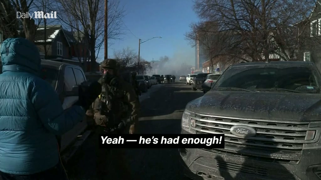 Minneapolis protesters clash with ICE after reports of shooting