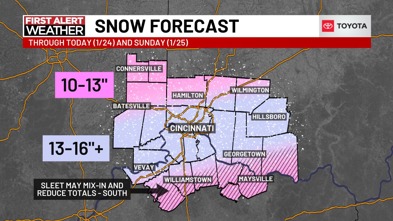 First Alert Weather: Winter storm to bring 10-16 inches of snow to ...
