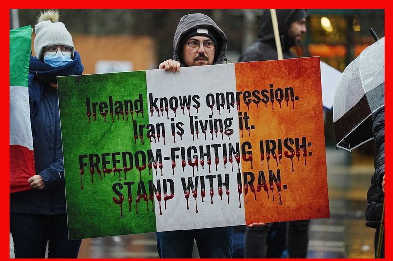 Iranians gather in Dublin to demand expulsion of diplomats