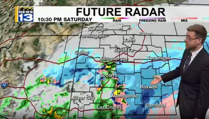 Winter storm pushes through New Mexico today bringing rain, snow