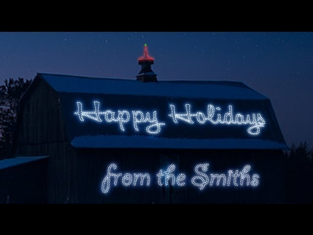 Photoshop tutorial: How to make a custom, holiday card with festive lights