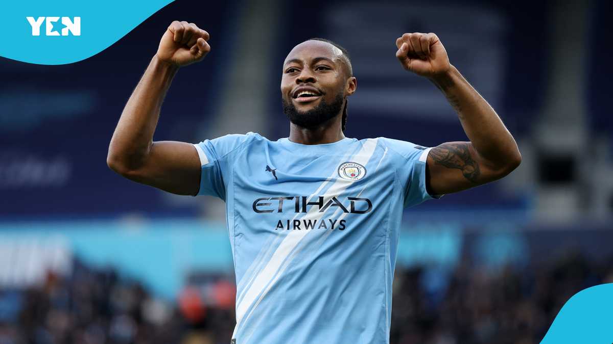 Manchester City celebrate Antoine Semenyo’s first Premier League goal ...