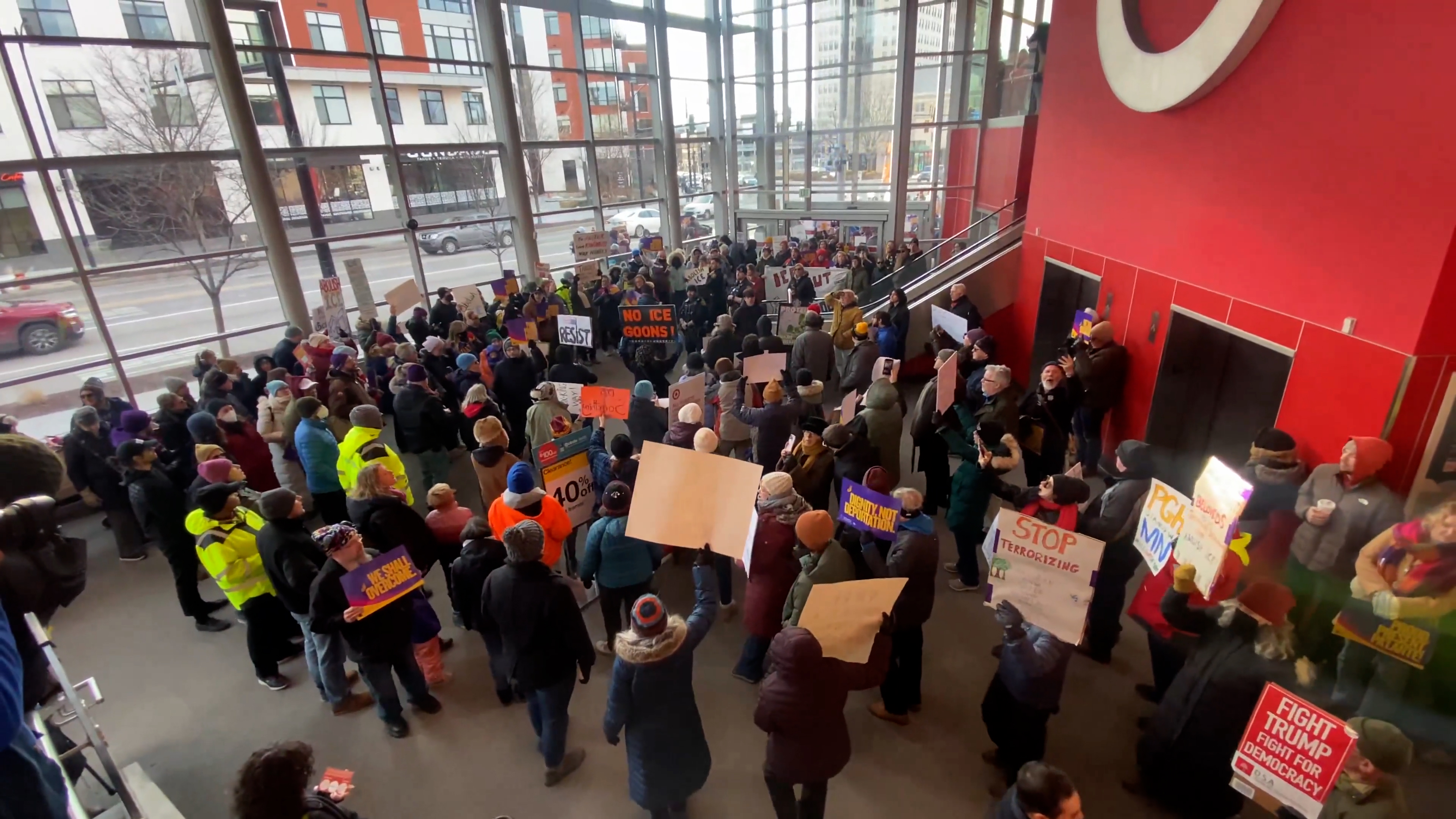 Deport ICE shoppers stunned as anti ICE protest hits Target retail giant