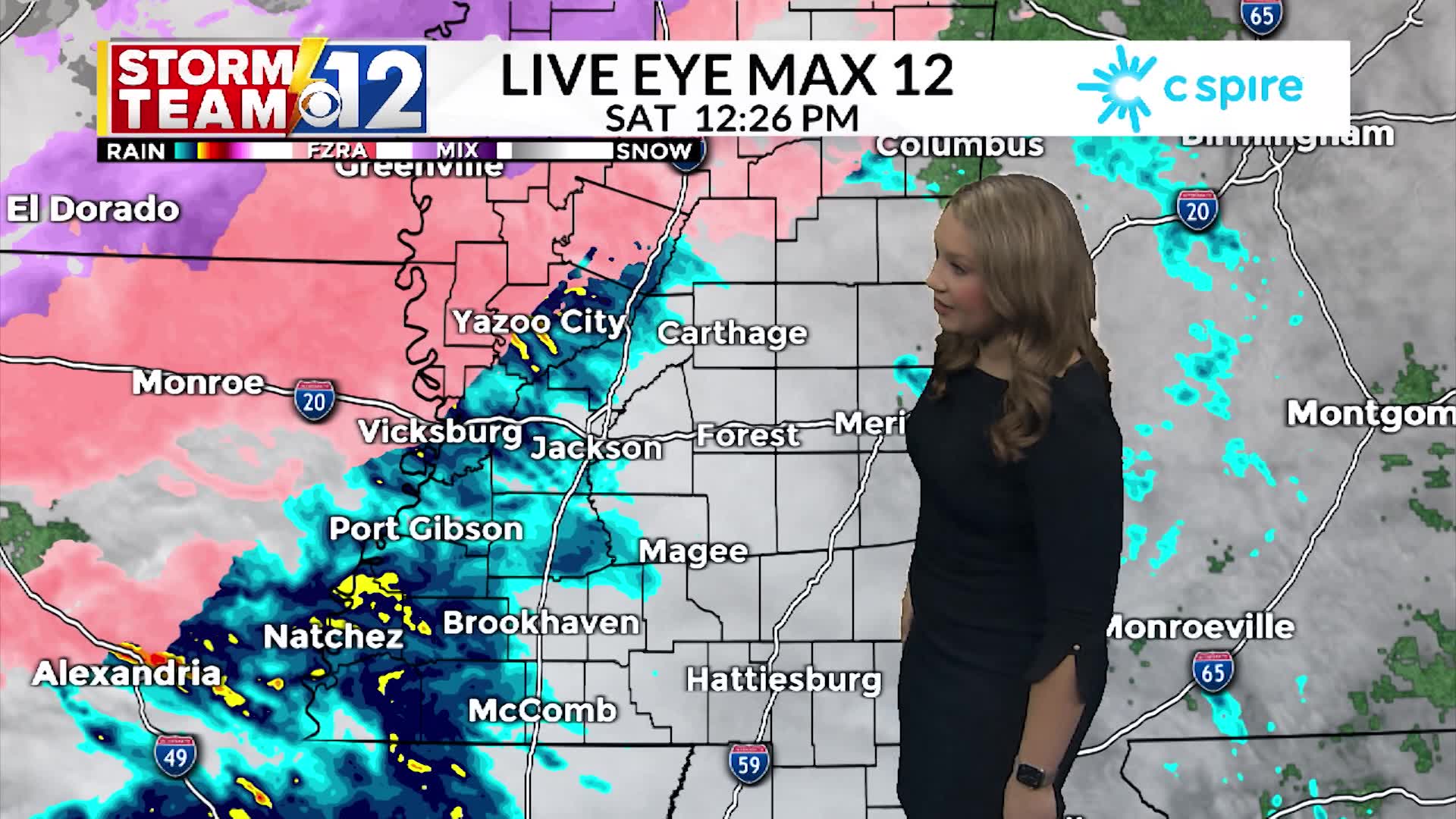 Noon winter storm forecast update