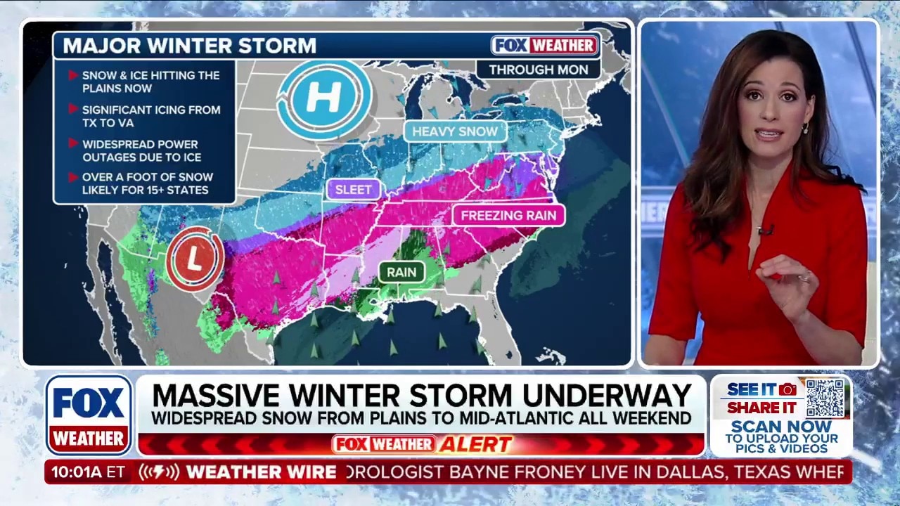 Massive winter storm taking shape across 40-plus states