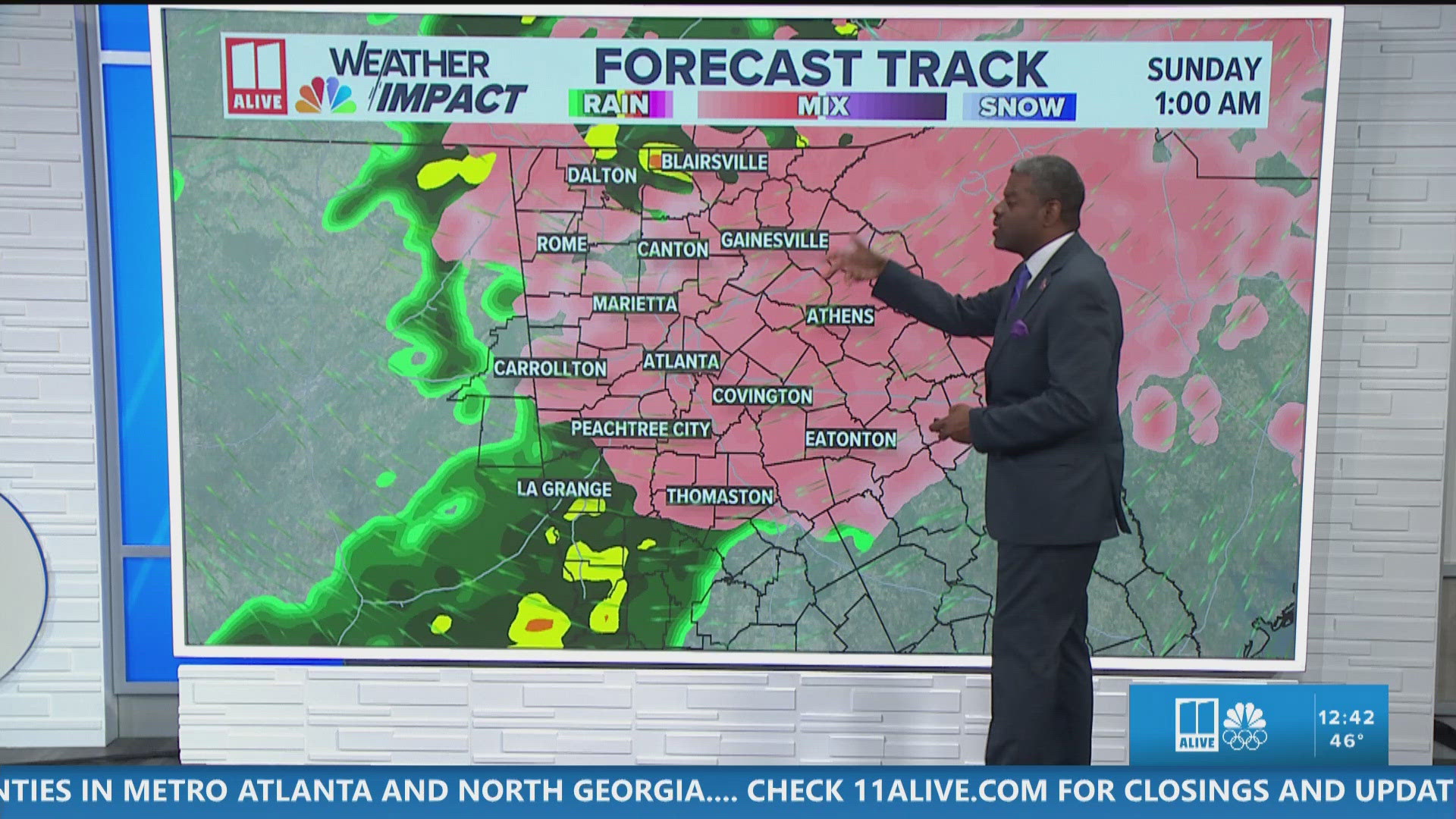 Winter storm update | Forecasting winter weather entering north Georgia