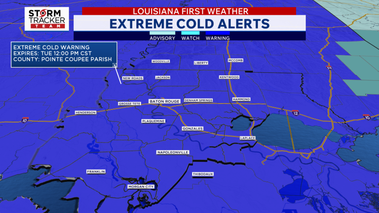 Baton Rouge weather: Freezing rain possible Sunday morning