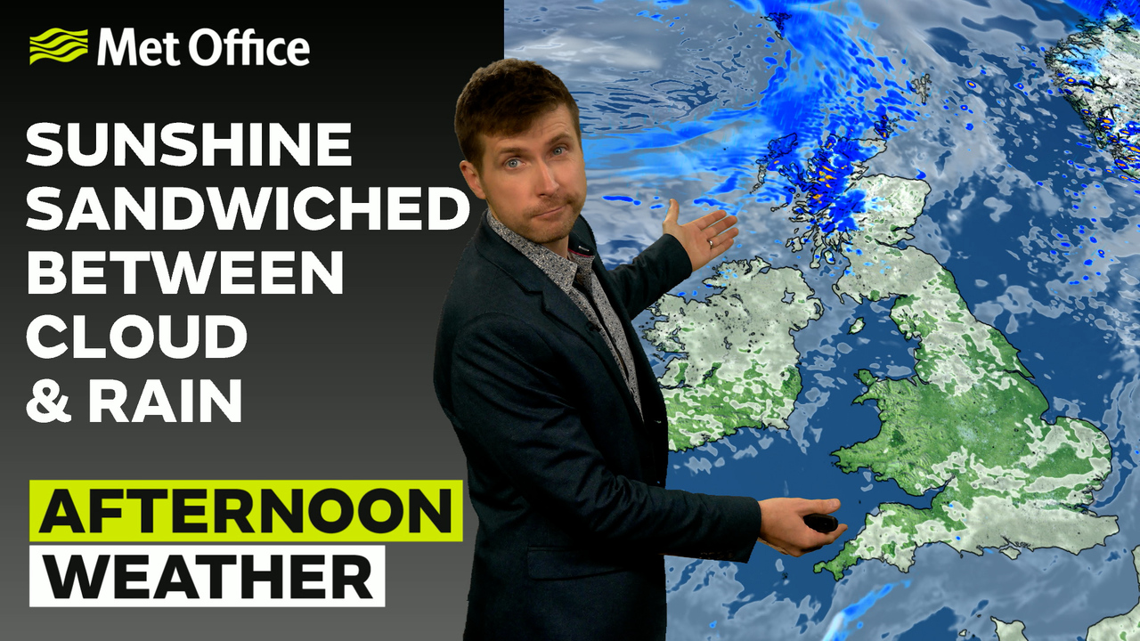 Met Office Wednesday afternoon weather forecast 08/10/2025