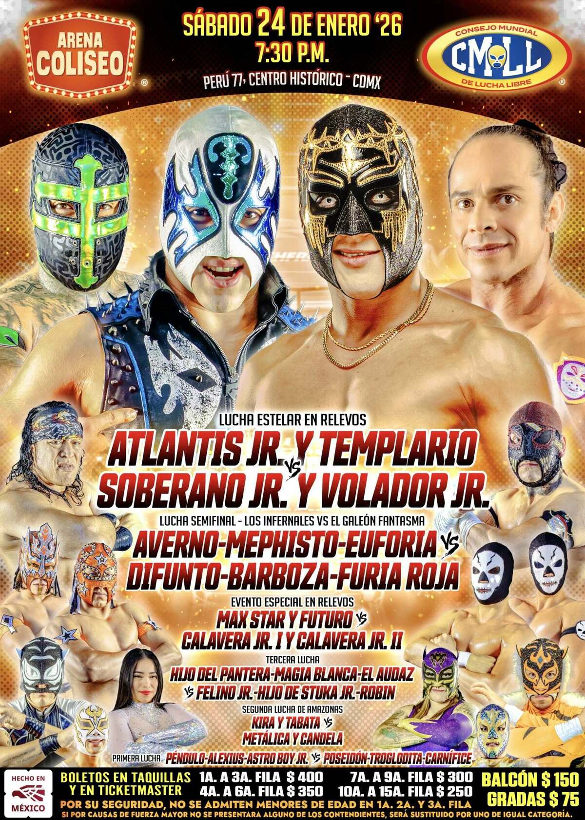 CMLL en la Arena Coliseo: Atlantis Jr. y Templario encabezan cartelera ...