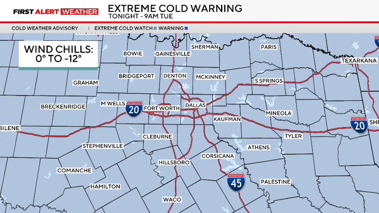Snow, sleet falling as temperatures drop below freezing across North ...