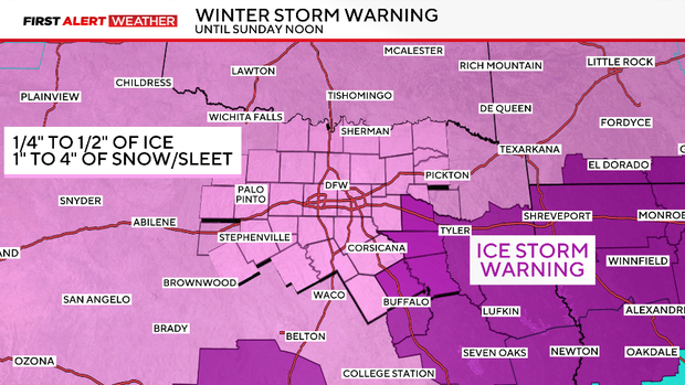 Snow, sleet falling as temperatures drop below freezing across North ...