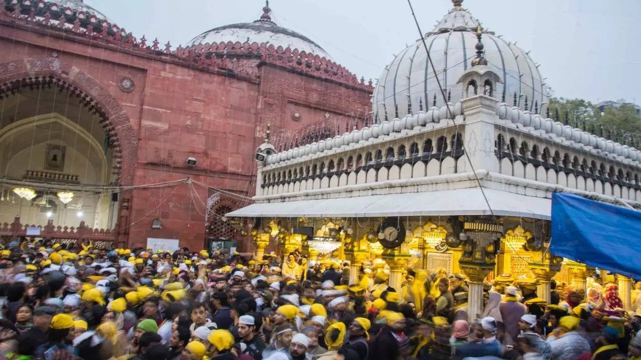 Under a canopy of yellow, Basant blossoms at Nizamuddin Dargah