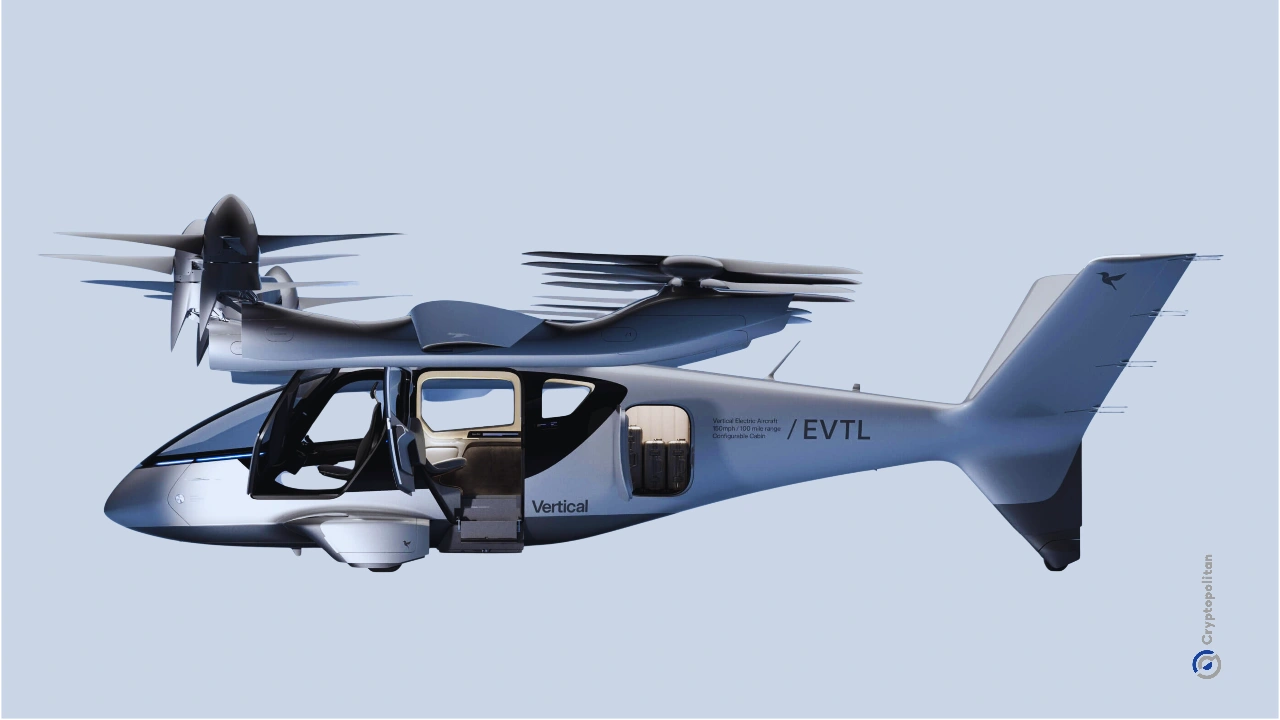 Vertical Aerospace displays its electric flying taxi in New York ...