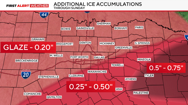 Snow, sleet falling as temperatures drop below freezing across North ...