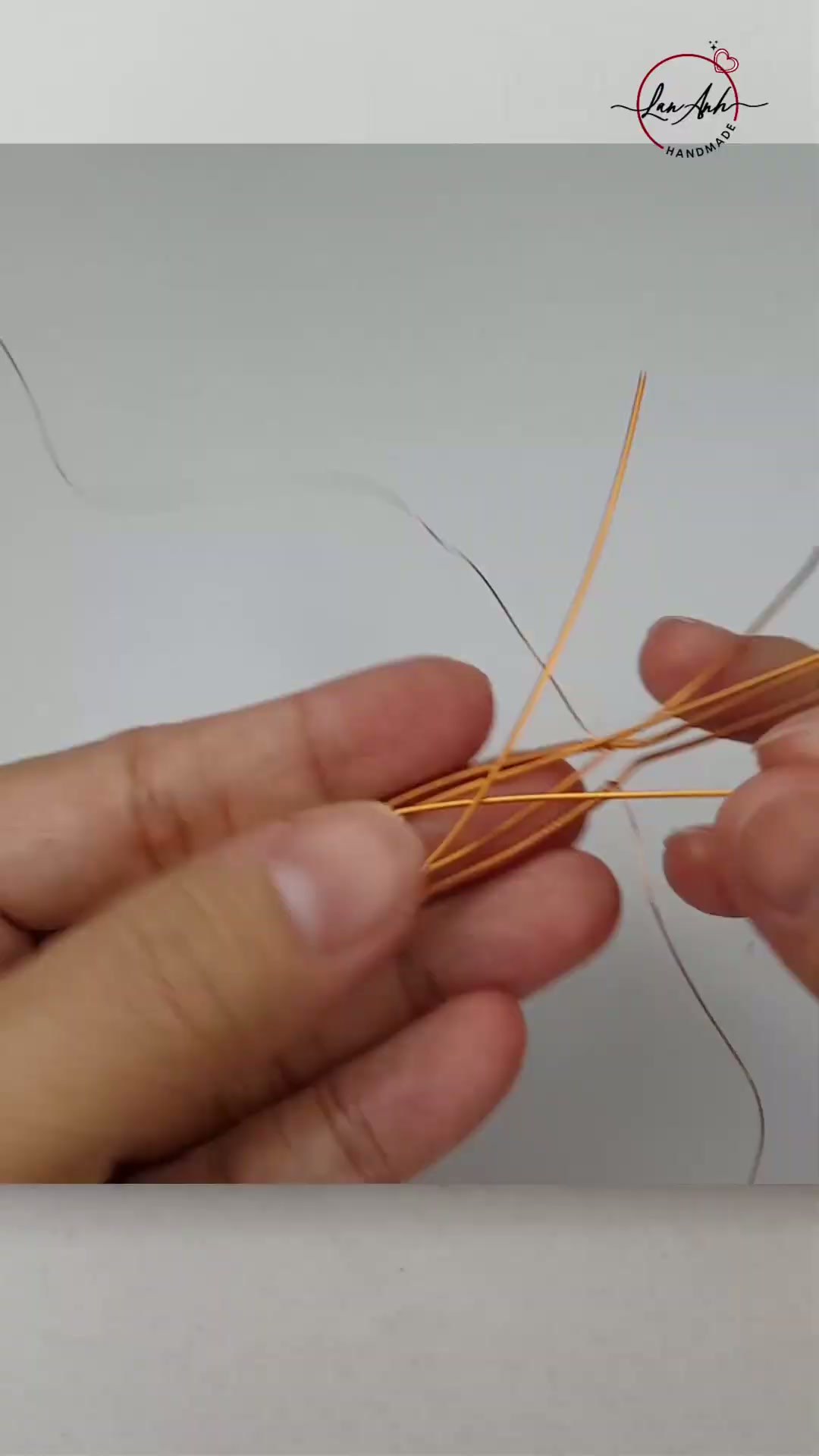 #shortsvideo | Copper wire pendant with stone long drop and half round ...