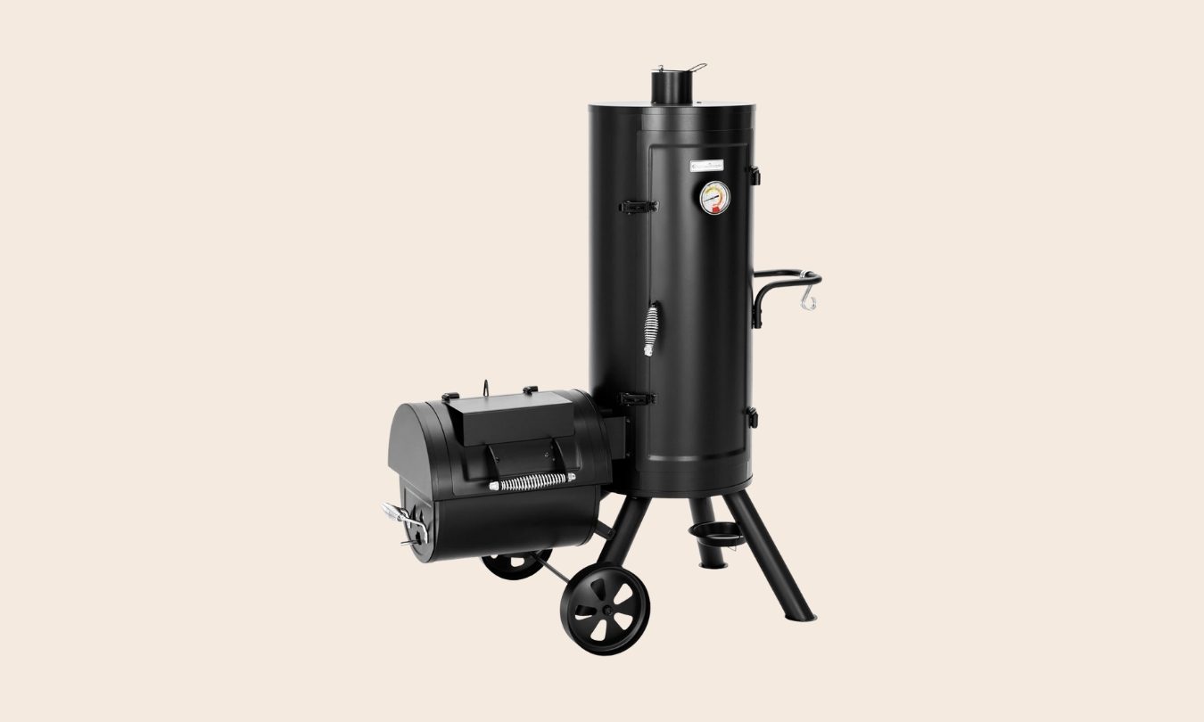 Ready to cook for a crowd? This extra-large offset charcoal smoker is ...