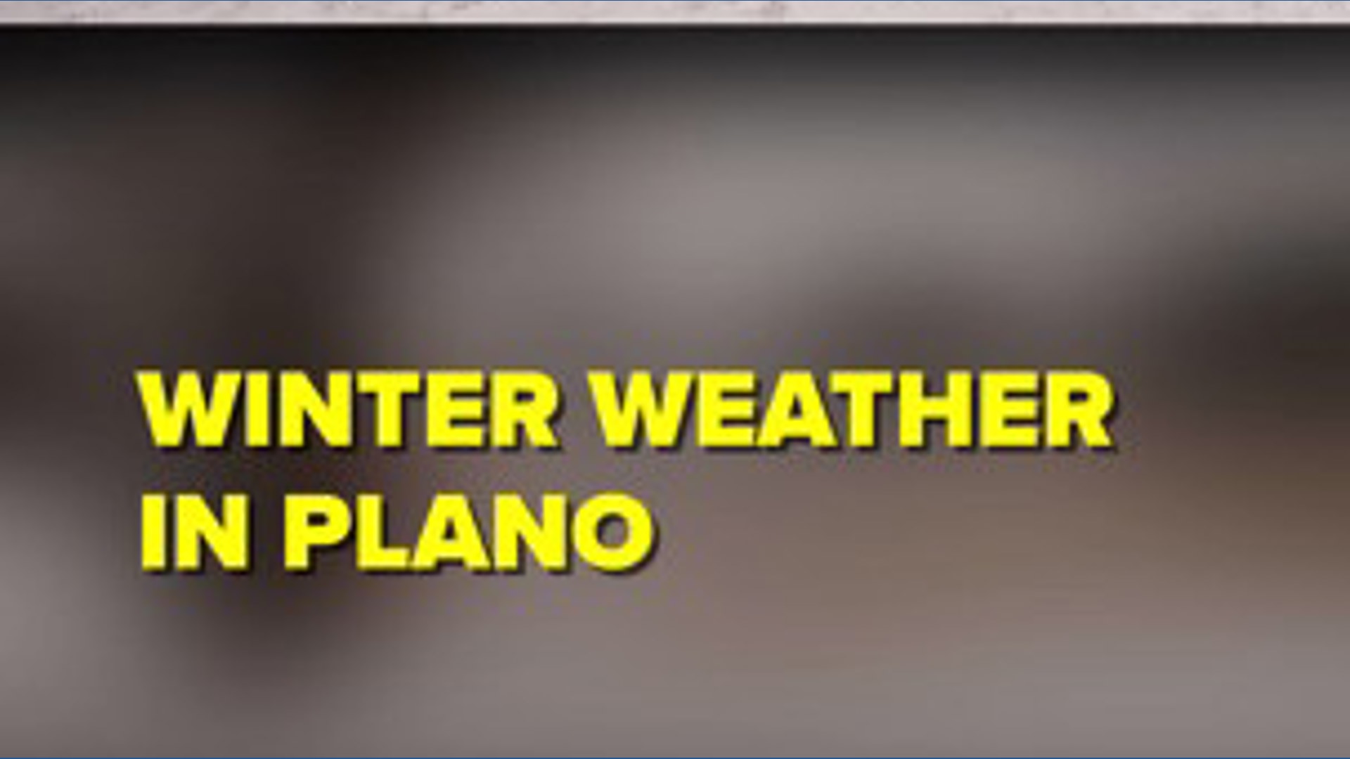 Saturday afternoon winter weather scenes in Plano, Texas