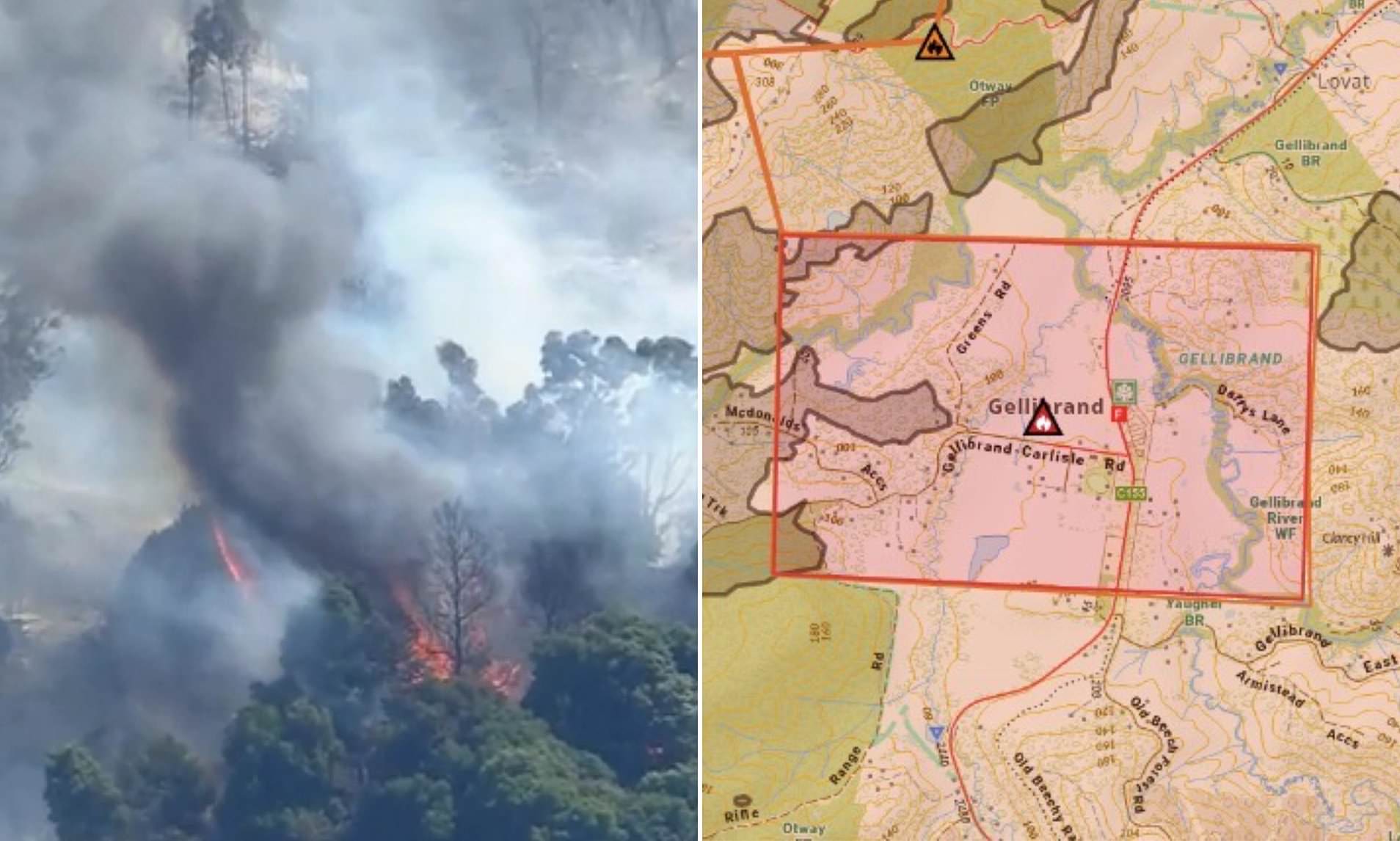 Too late to leave: Urgent warning is issued as seven major bushfires ...
