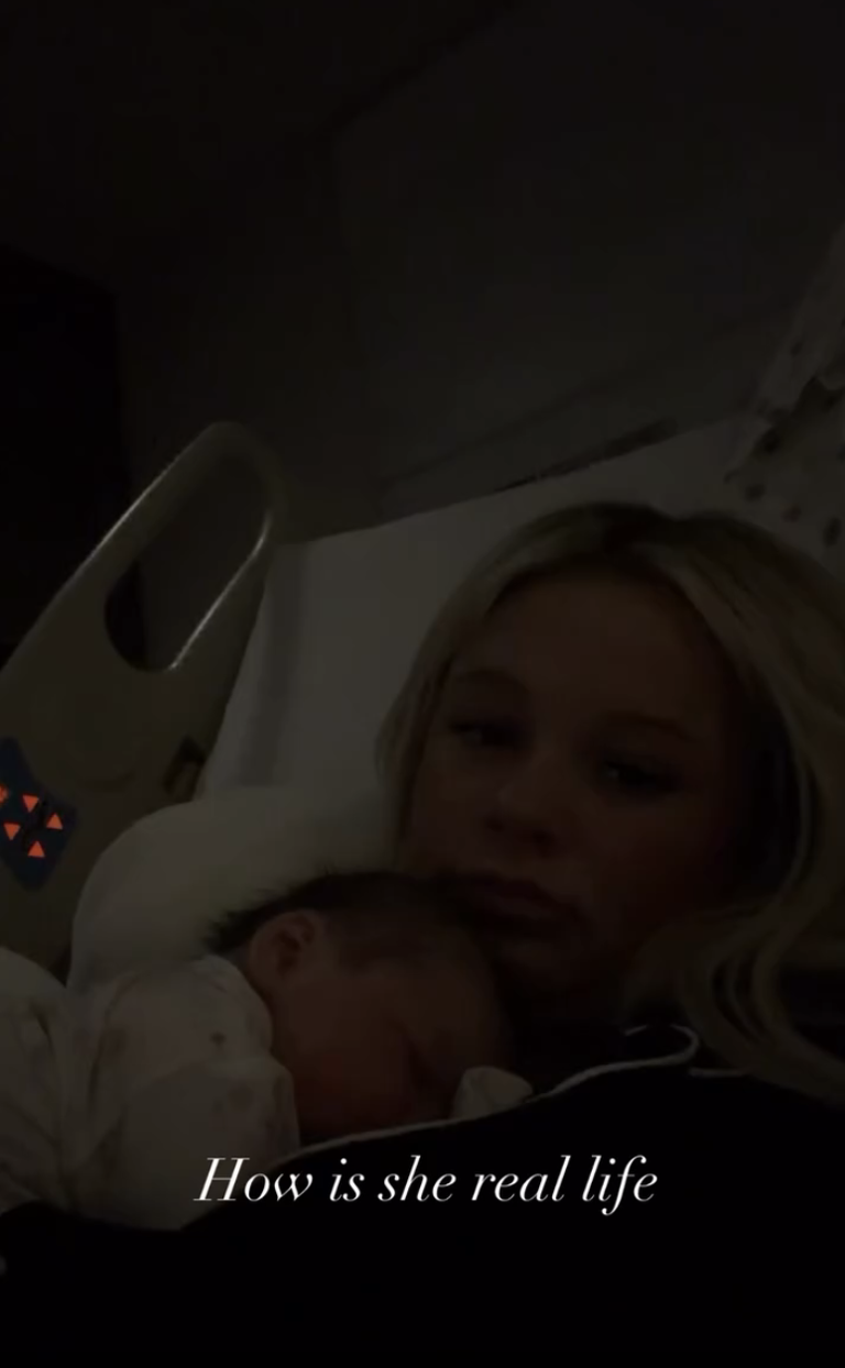 Emily Maynard's daughter Ricki, 20, still can't get over her newborn baby
