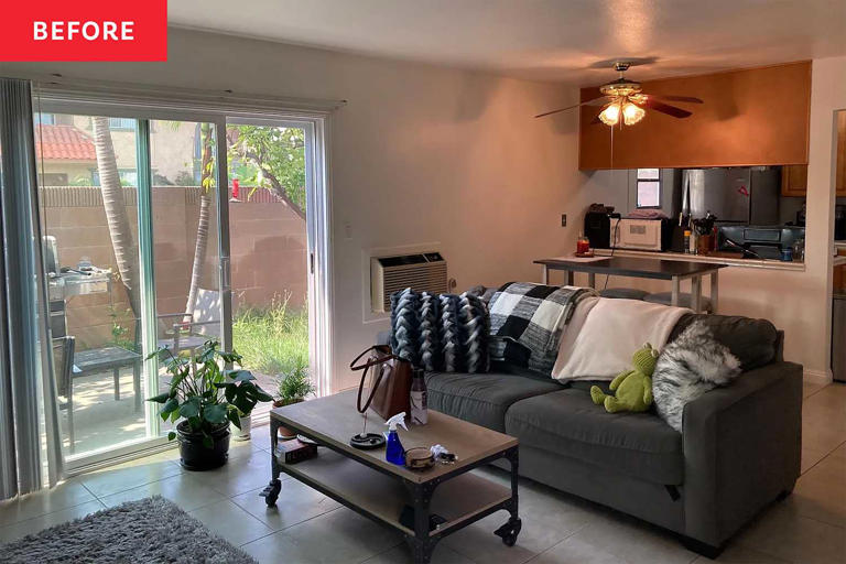 This 1960s townhouse had an "awkward" layout - this IKEA shelf solved it