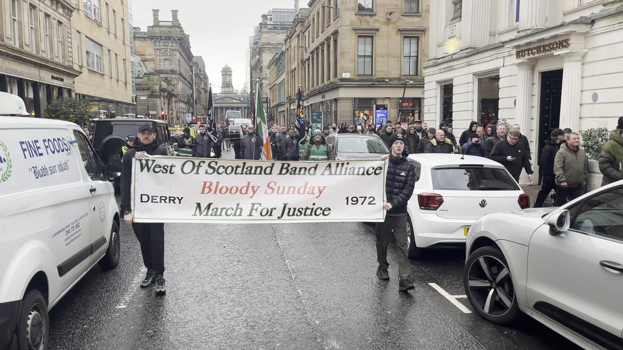 Scotland: Bloody Sunday justice march in Glasgow - 67087530