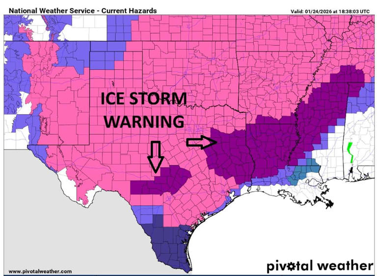 Ice storm warning is now in effect for Central Texas. What does that mean?