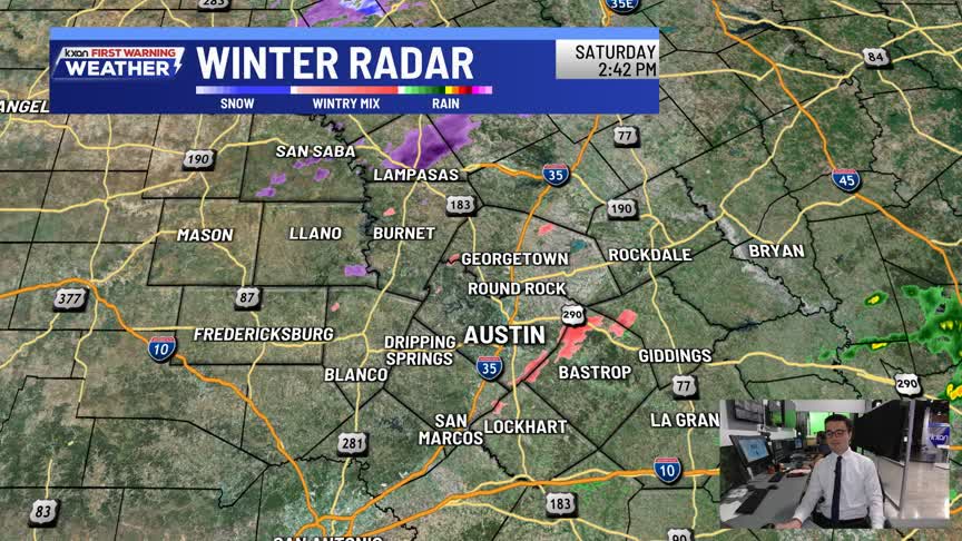 Widespread freezing rain tonight, 1-minute forecast update | KXAN ...