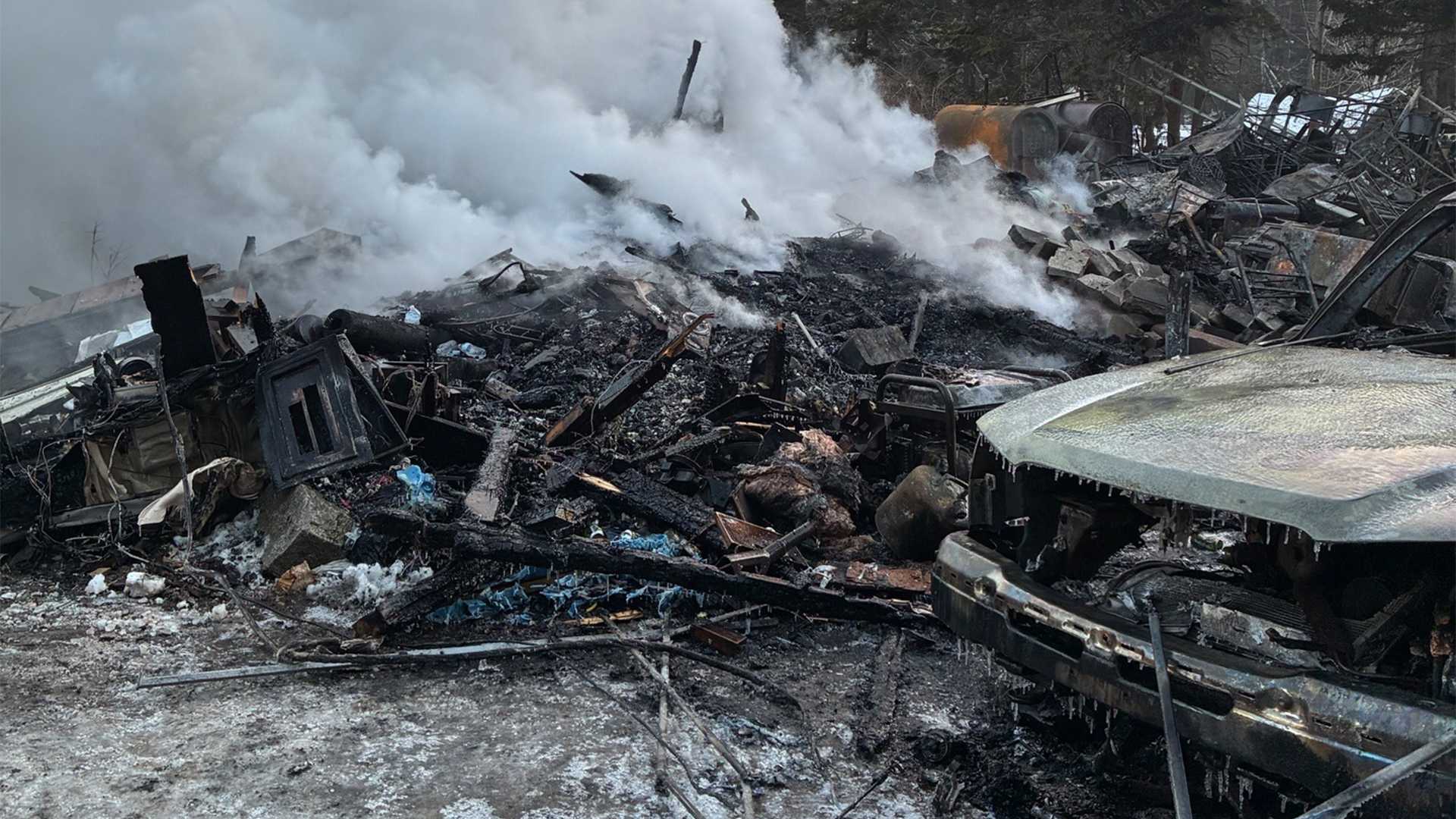 Man injured by fire that destroyed Harpswell home