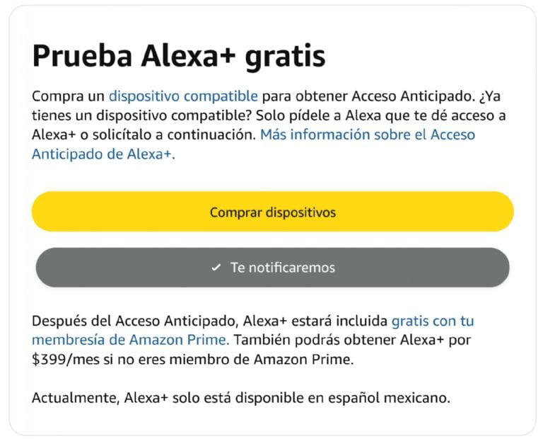 Cómo activar Alexa Plus en México paso a paso (aún sin Amazon Prime)