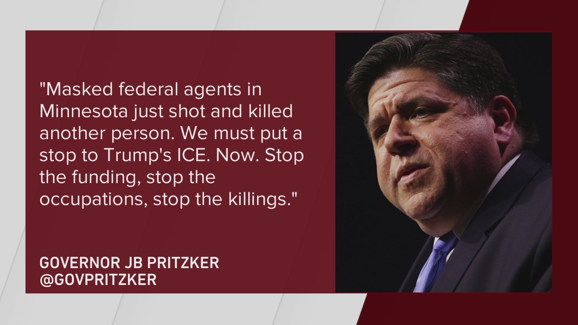 Illinois leaders react after federal officer kills man in Minneapolis