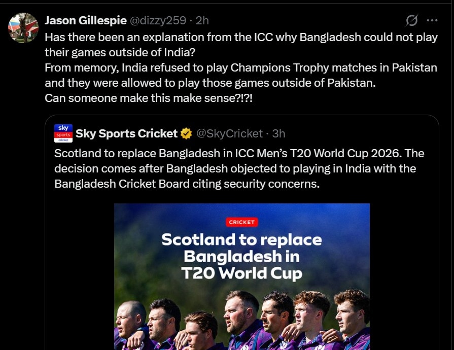 Gillespie, Afridi slam ICC 'inconsistency' as India-Champions Trophy ...