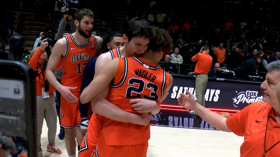 Illini react to record-breaking game by Keaton Wagler