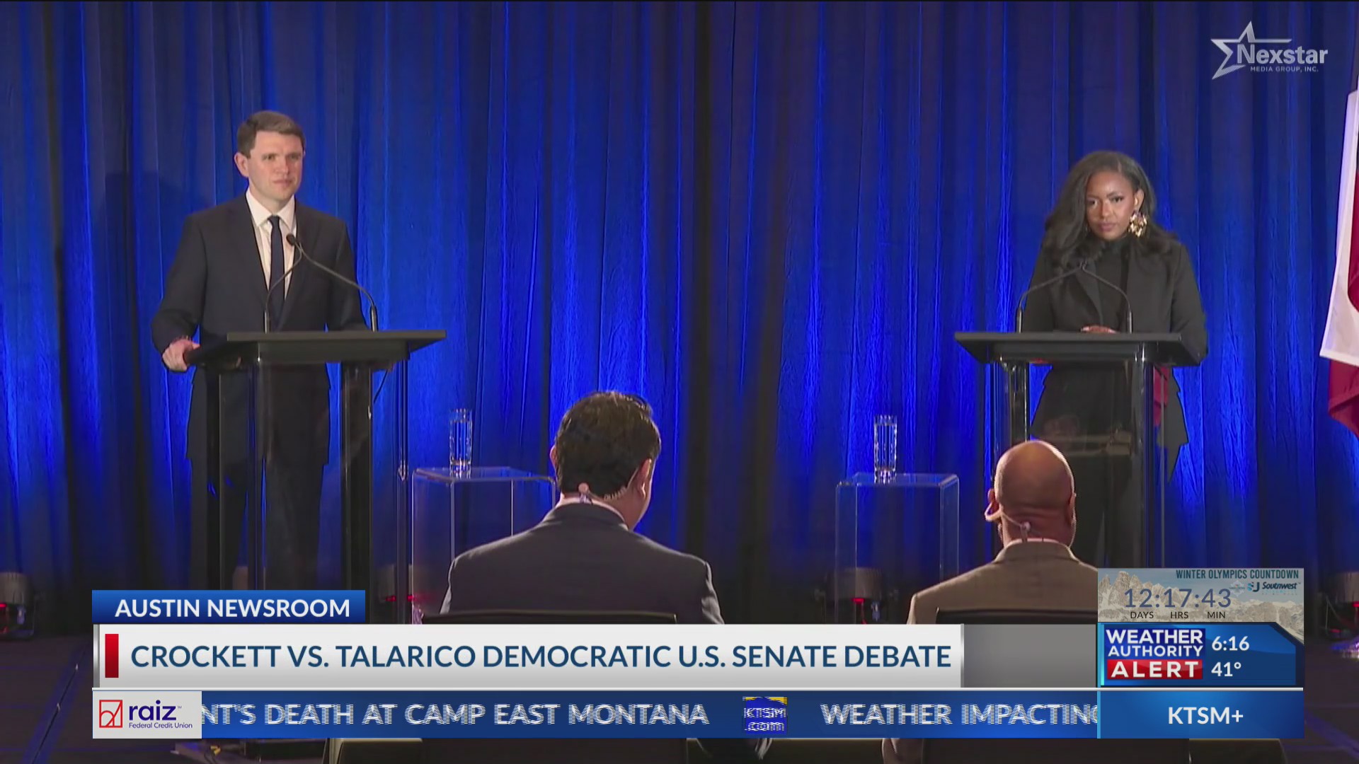 Crockett, Talarico face off in Texas Senate debate