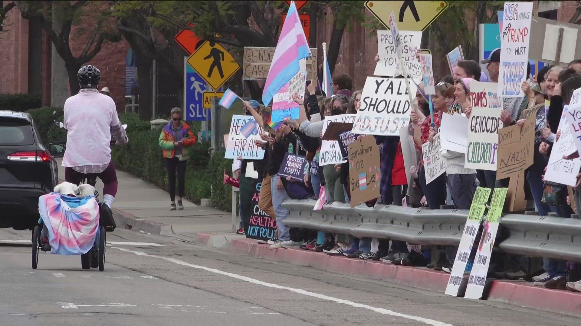 Protest after Rady Children's Hospital announces it will end gender ...