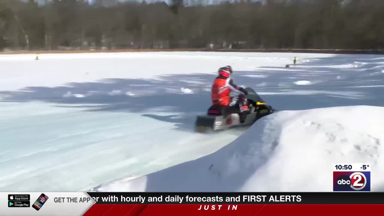 Engines roar on the ice for the 55th-annual Sno-Mo and ATV race