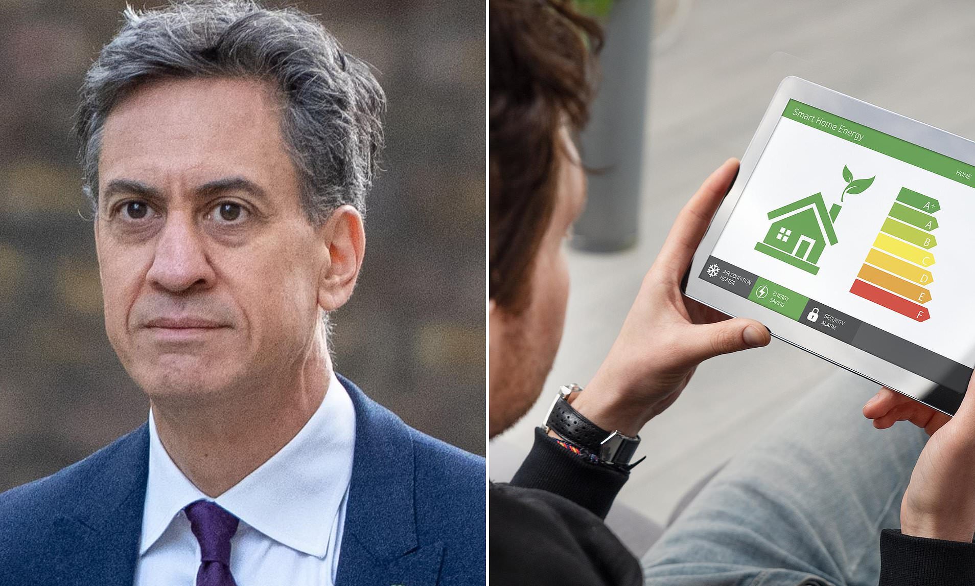 Labour's net zero mission 'will ramp up tenants' bills' as Miliband ...