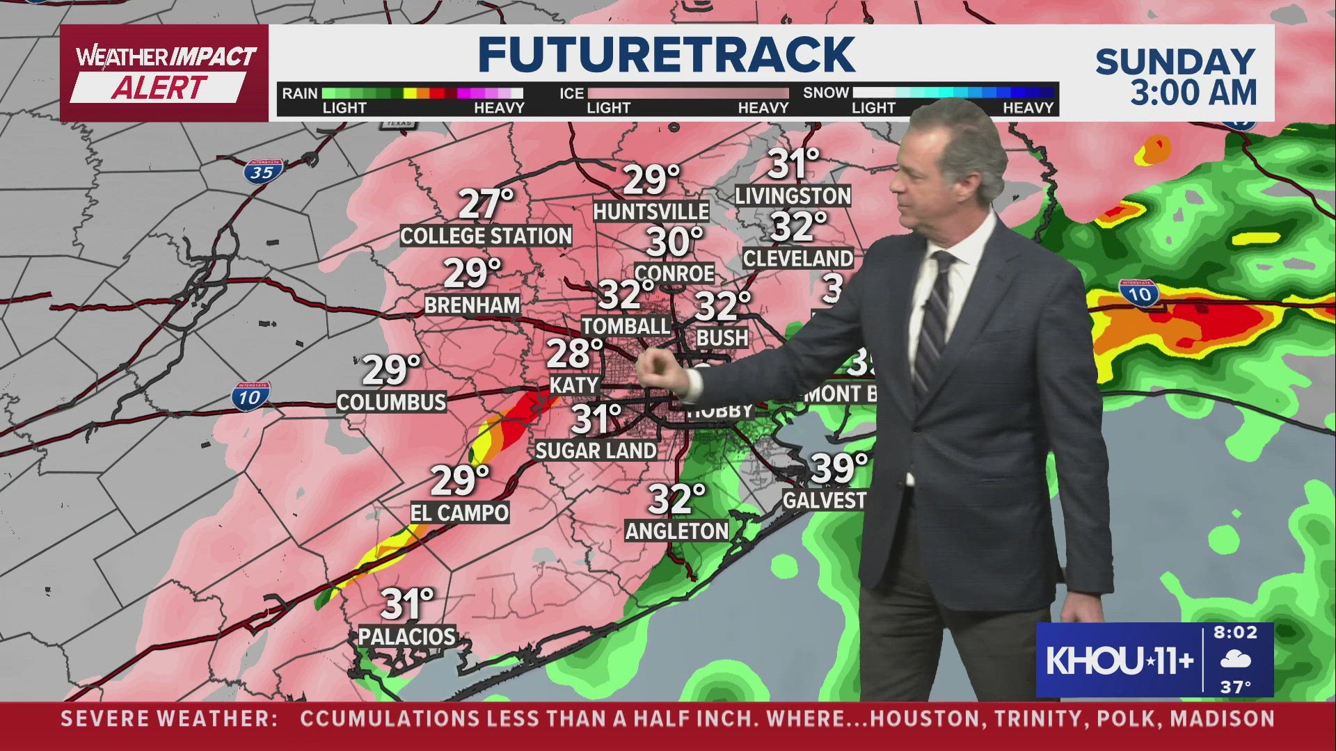 Team coverage: Winter storm moves through Southeast Texas