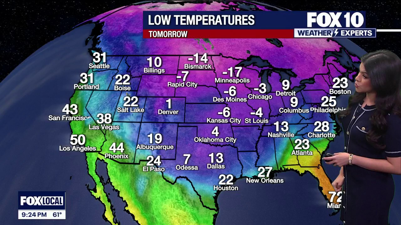 Evening weather forecast - 1/24/26